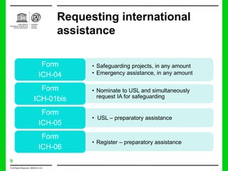 UNESCO - “International assistance mechanism under the 2003 Convention ...