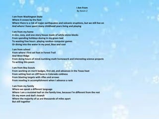 Student Poetry: Where We're From | PPT