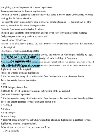 iam giving you entire process of forensc duplication;the response.pdf