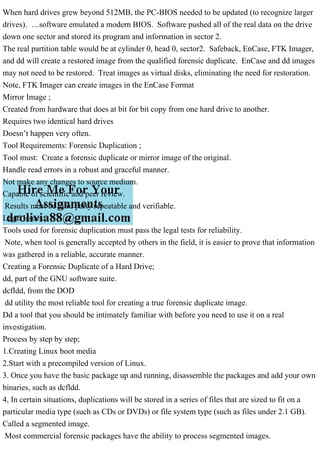 iam giving you entire process of forensc duplication;the response.pdf