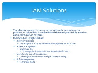Identity and Access Management Introduction | PPTX