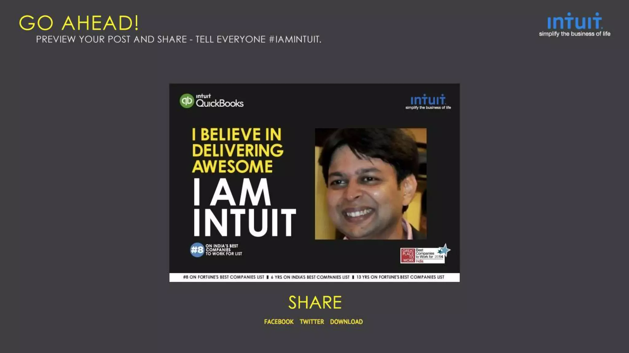 I Am Intuit - An employer branding campaign | PPTX