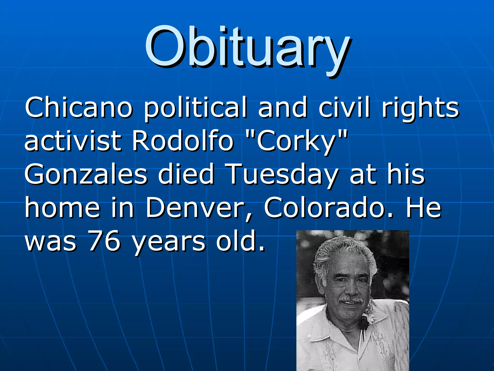 I Am Joaquin: Corky Gonzales | PPT