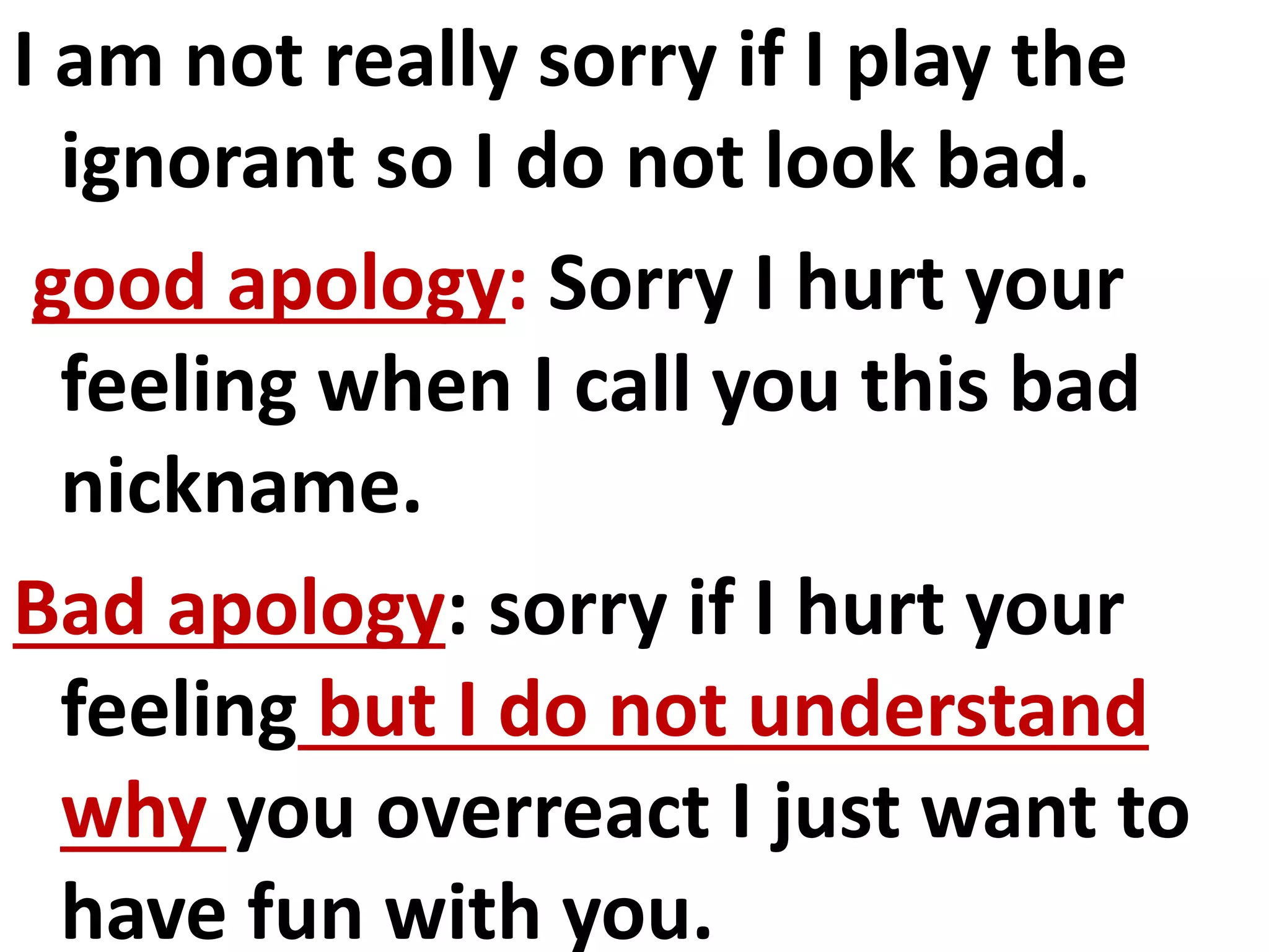 How do we know if a person is genuinely sorry? | PPTX
