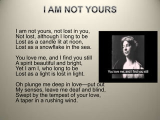 I am not yours | PPTX