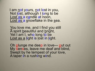 I am not yours | PPTX