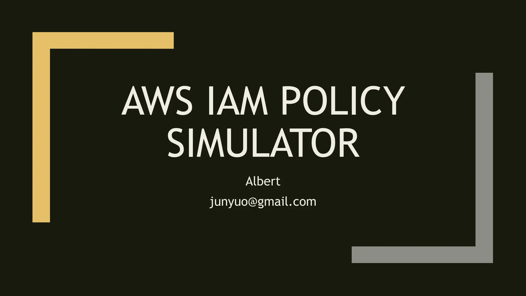 AWS IAM (Identity and Access Management) Policy Simulator | PPT