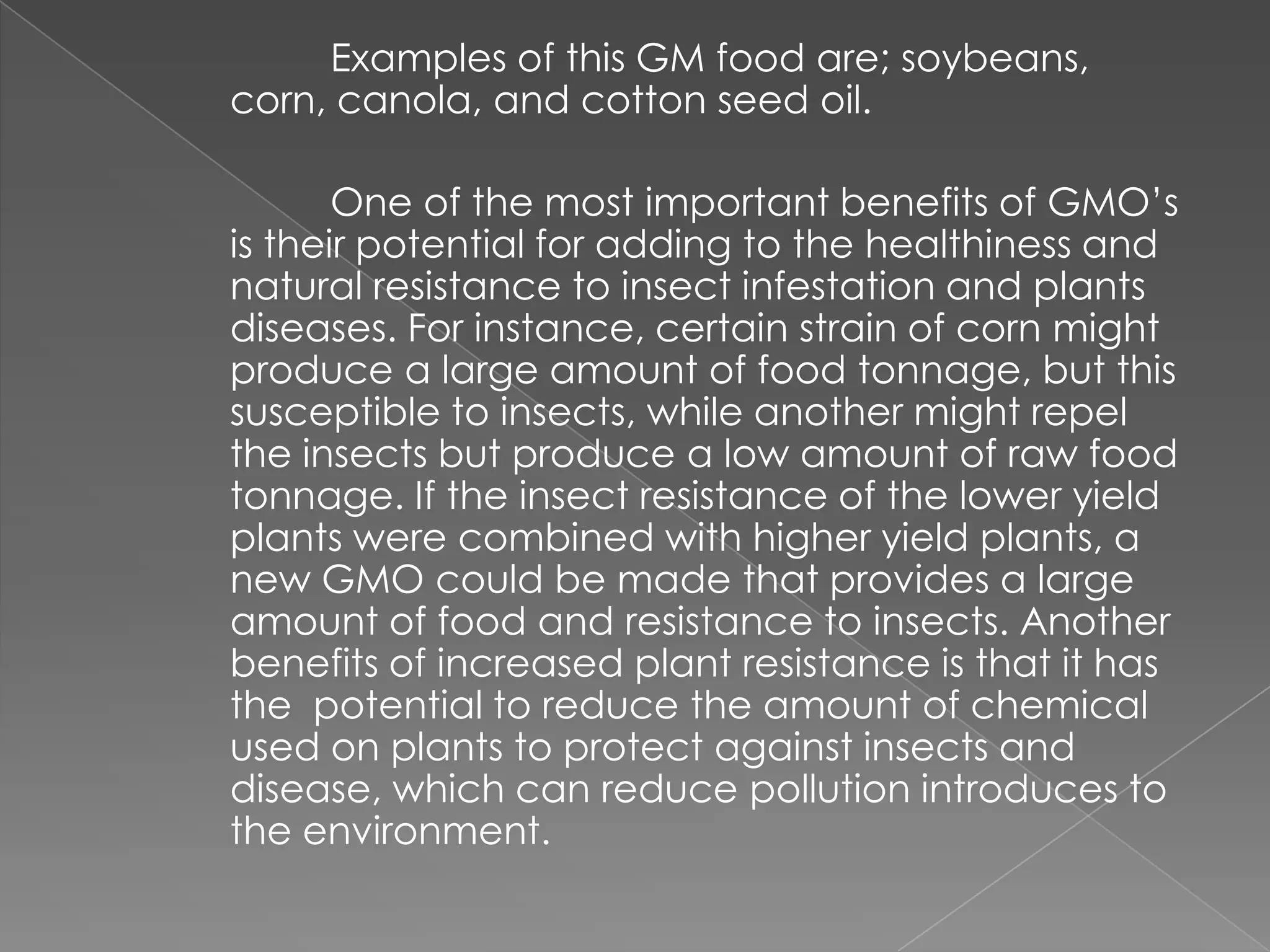 I am pro with gmo’s | PPTX