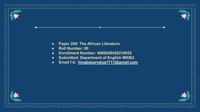 Post-colonialism In Gabriel Okara's Poem Piano and DrumsAfrican ...