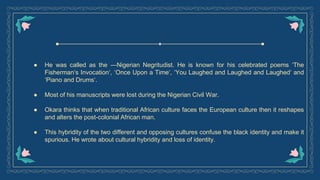 Post-colonialism In Gabriel Okara's Poem Piano and DrumsAfrican ...