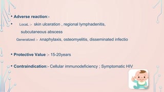 BCG.pptx | Infectious Diseases | Diseases and Conditions
