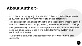 Influence of Sanskrit in T.P. Kailasam Drama | PPT