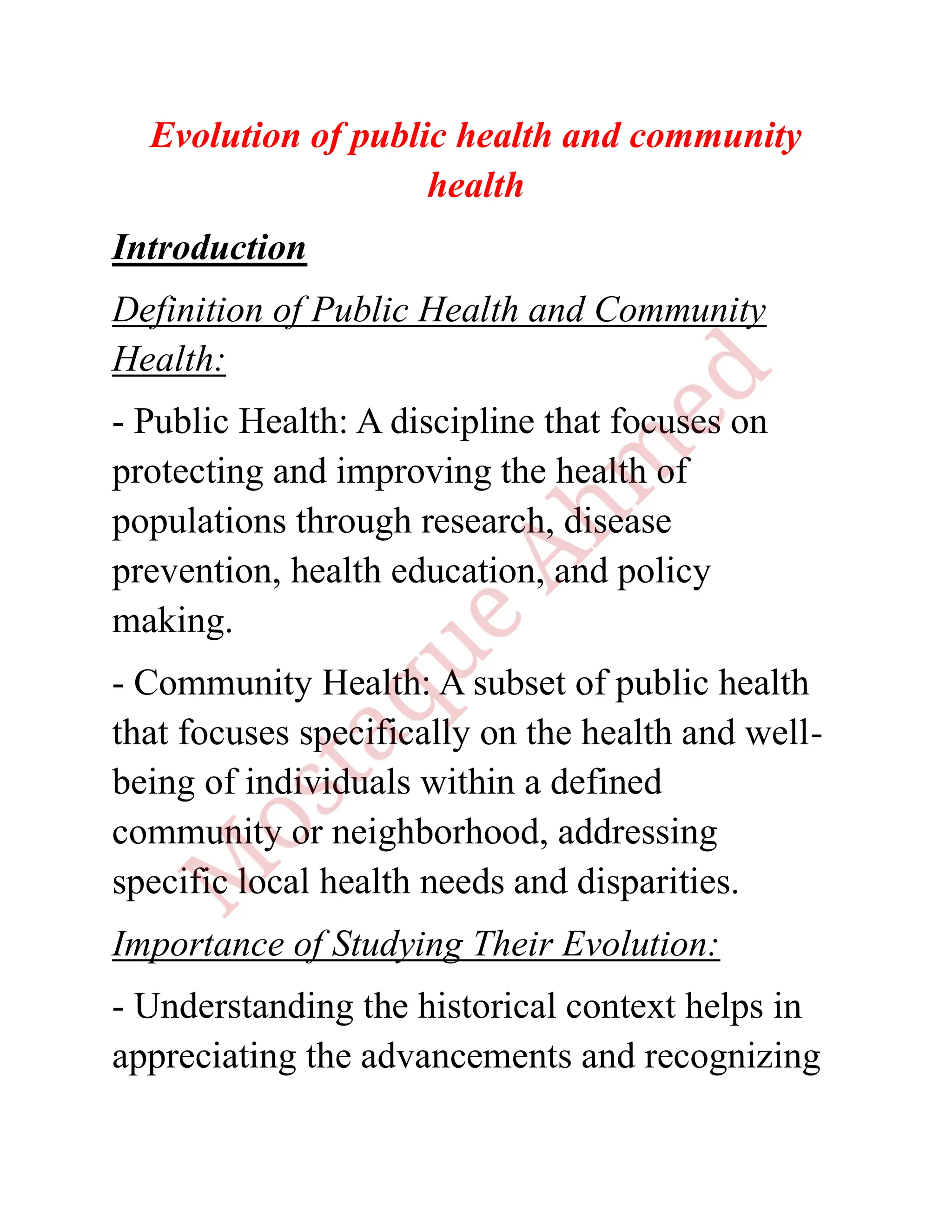 Evolution of public health and community health.pdf