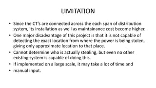 Power Theft Detection Using IOT | PPTX