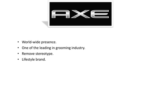 Axe marketing analysis | PPTX | Deodorant and Antiperspirant | Personal ...