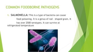 Ensuring Food Safety and pathogens , hazards | PPT