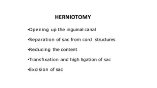 MANAGEMENT OF HERNIA | PPTX