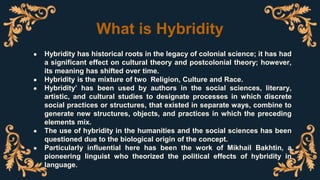 Hybridity in Midnight's Children | PPTX