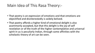 Rasa Theory by Bharat Muni | PPTX