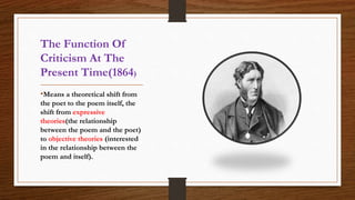 'MATTHEW ARNOLD' | PPTX