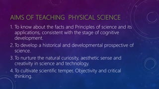 PEDAGOGY OF TEACHING PHYSICAL SCIENCE | PPTX