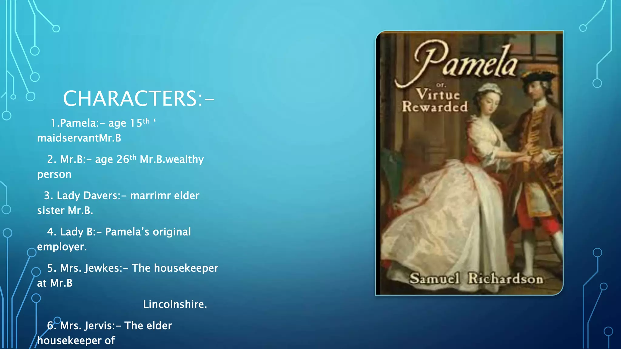 Character Study In Pamela | PPTX