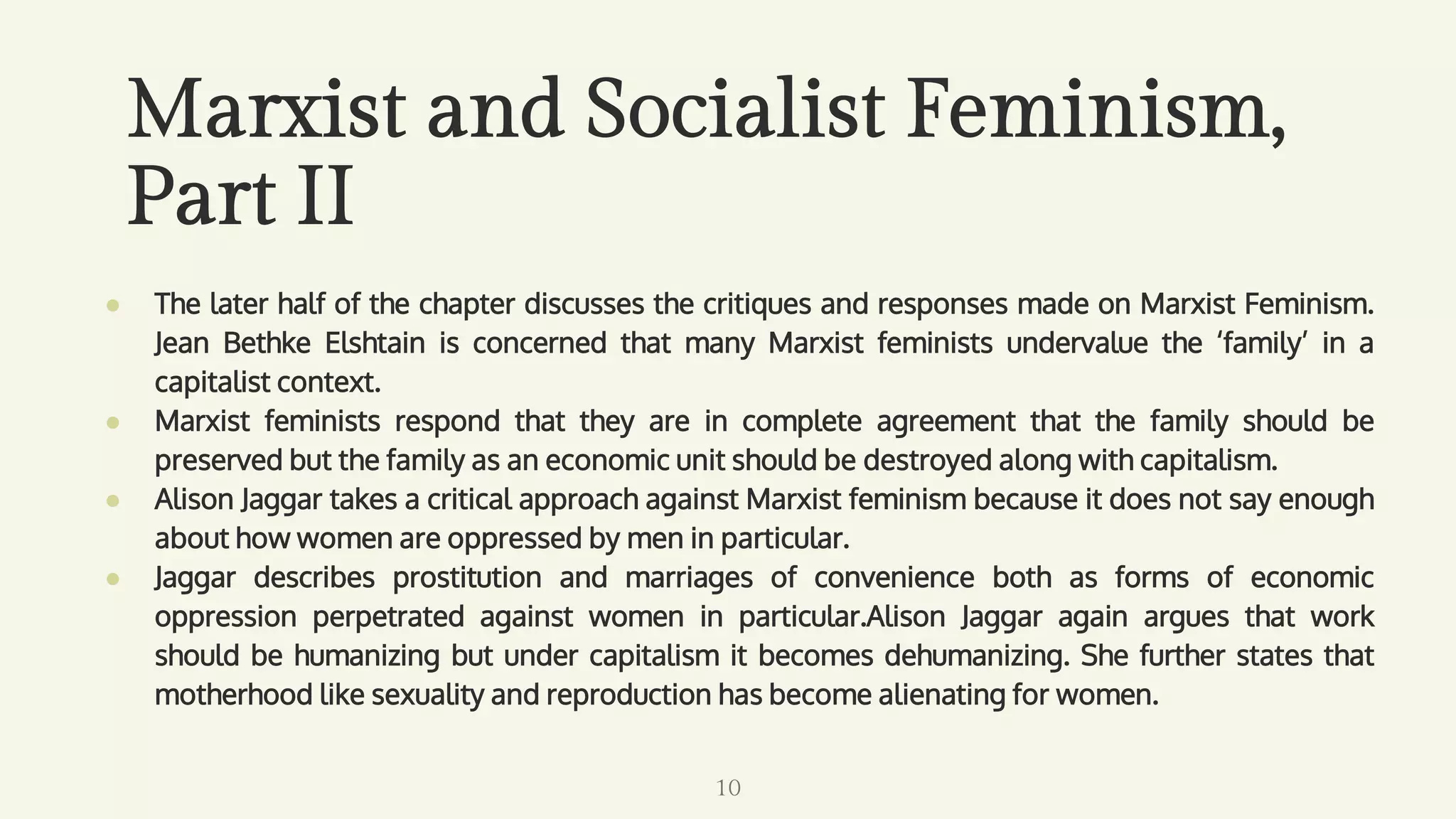 Marxist Feminist Theory | PPTX