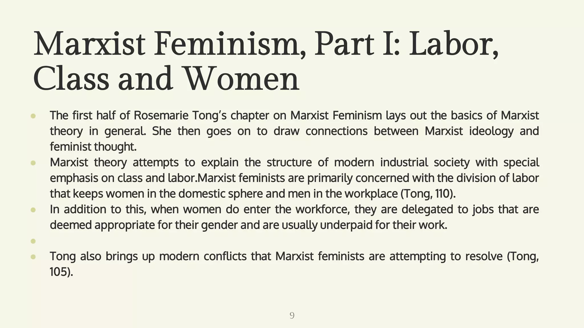 Marxist Feminist Theory | PPTX