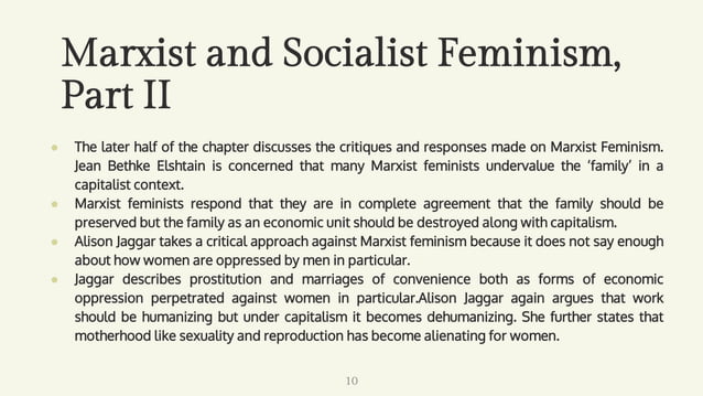 Marxist Feminist Theory | PPTX