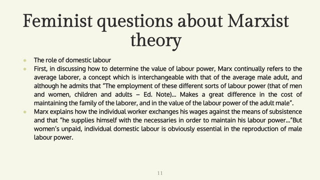Marxist Feminist Theory | PPTX