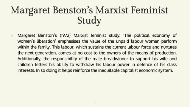 Marxist Feminist Theory | PPTX