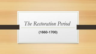 Restoration Period | PPTX