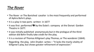 Themes: The Rover | PPTX