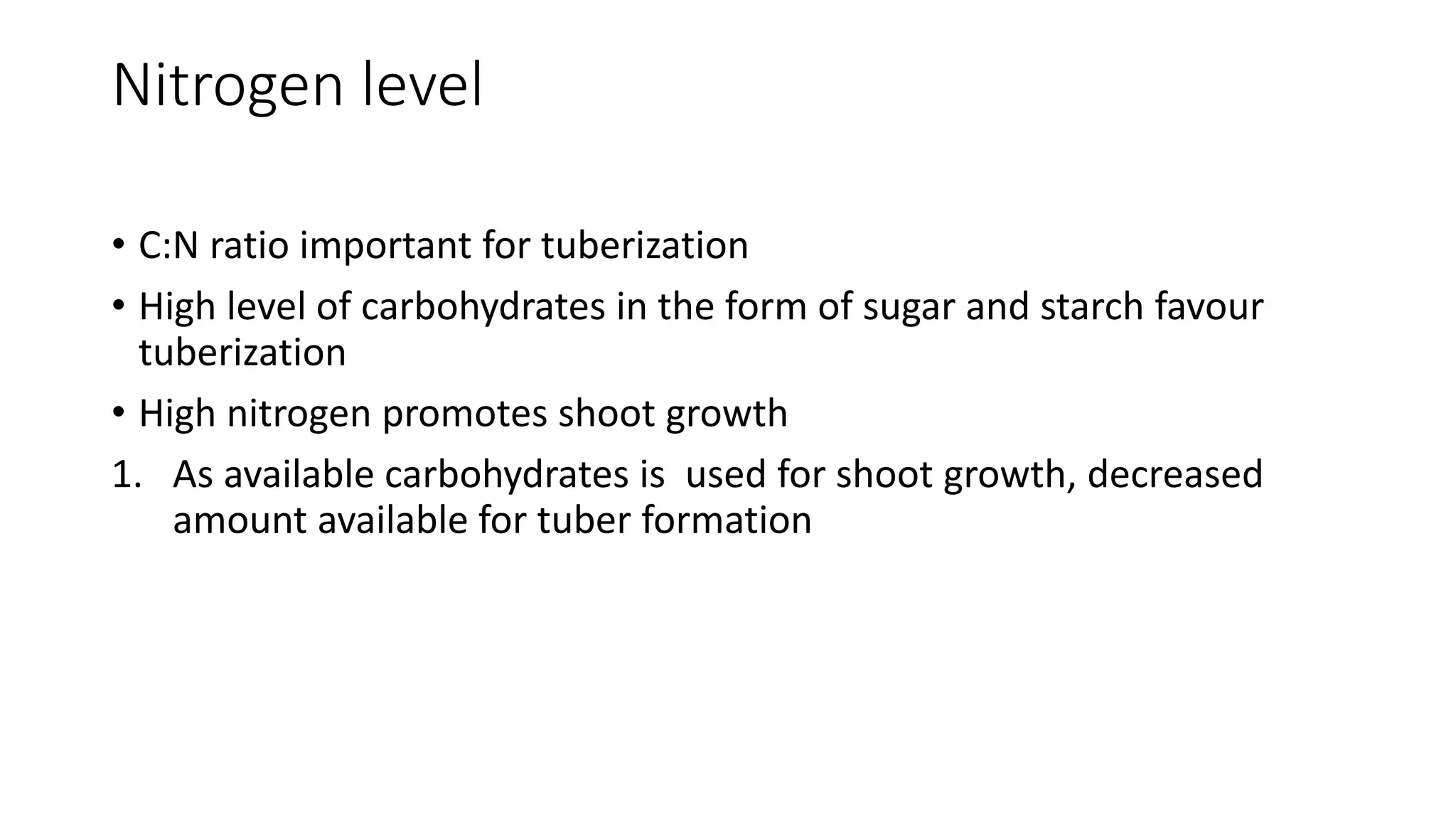 Tuberization in Potato | PPTX