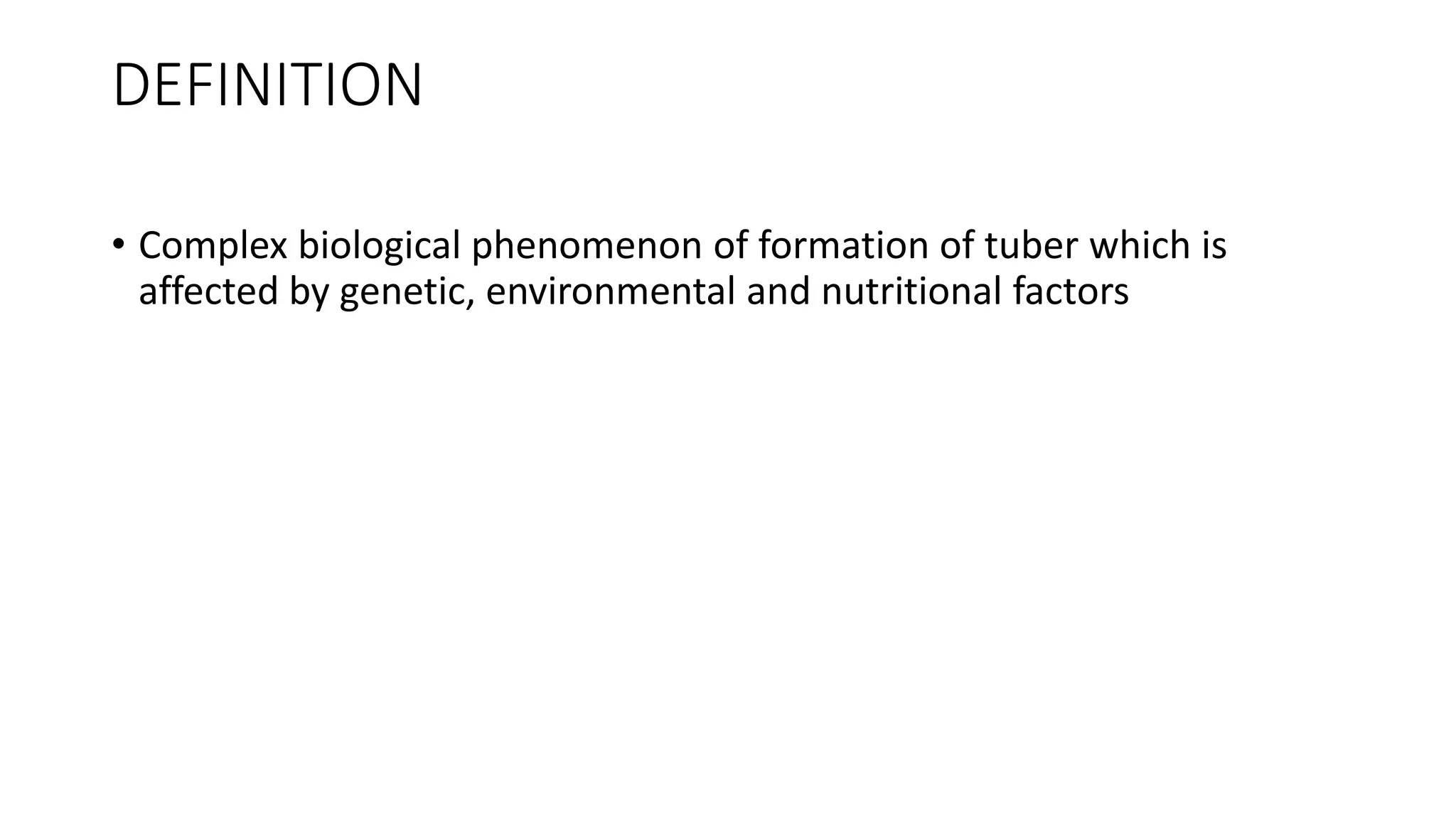 Tuberization in Potato | PPTX