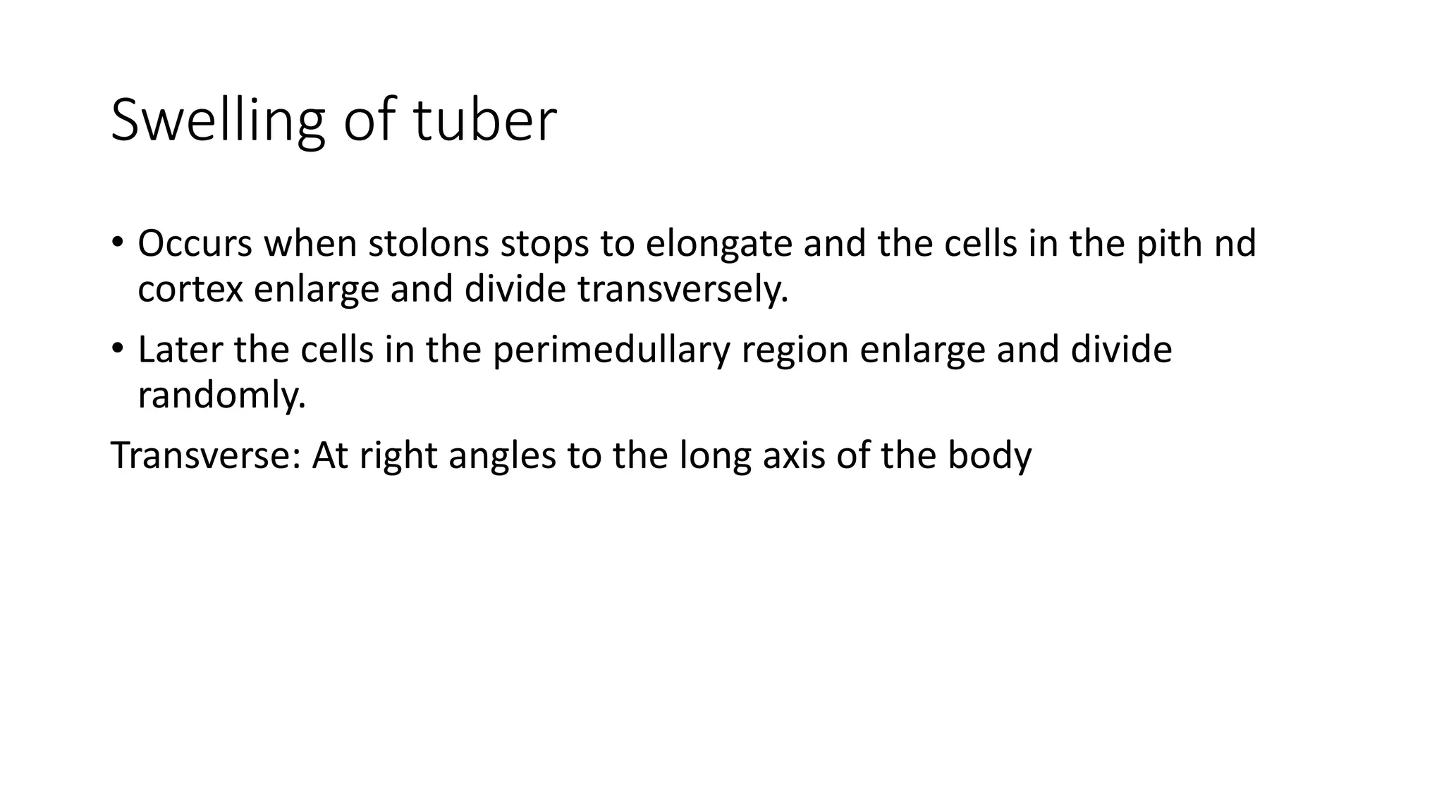 Tuberization in Potato | PPTX