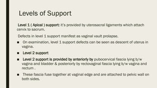 Uterovaginal Prolapse for gyne and obs lecture | PPTX