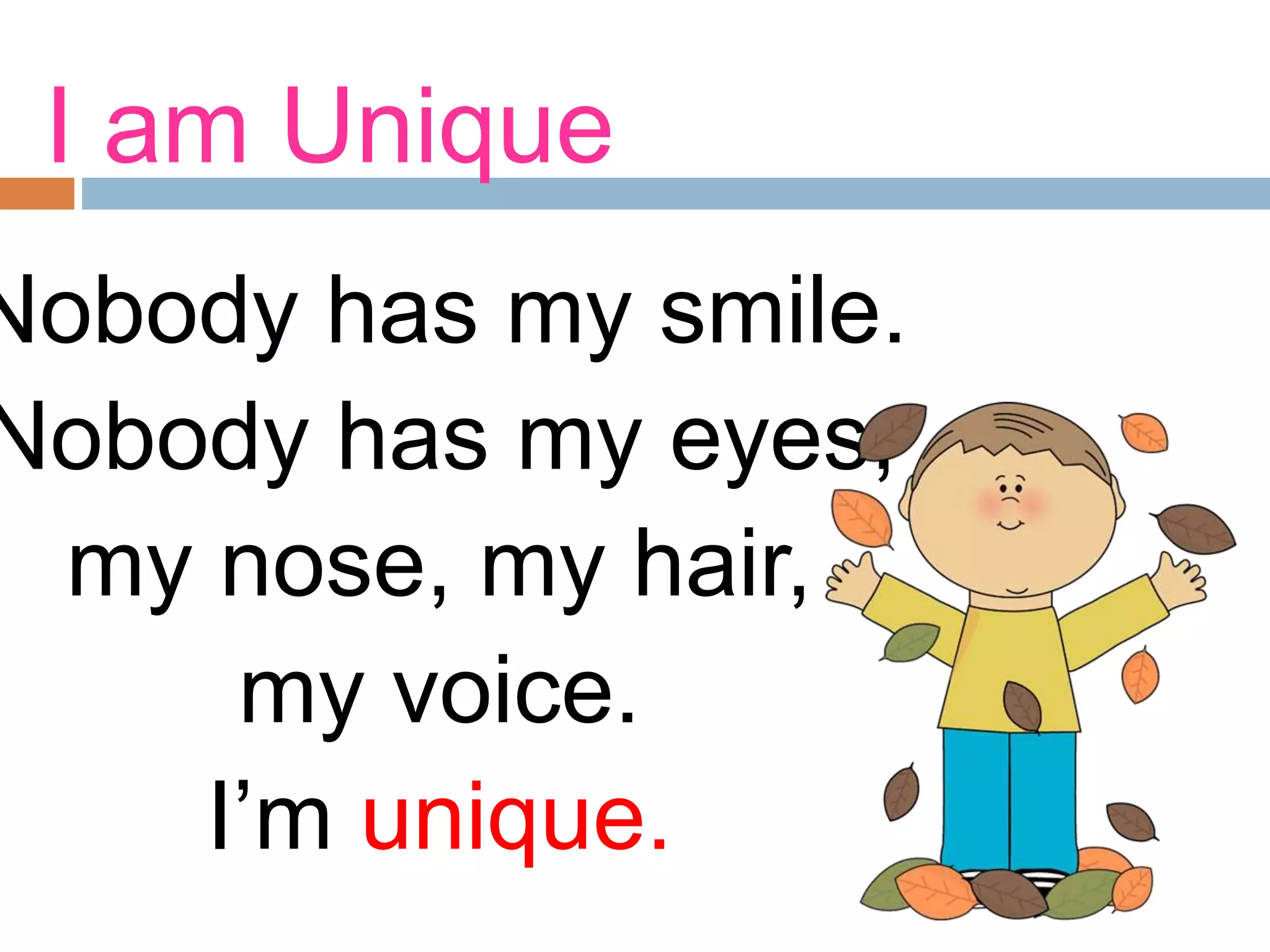 I am special for kids | PPTX