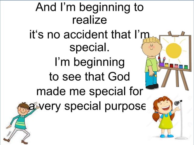 I am special for kids | PPTX | Special Needs Kids | Parenting
