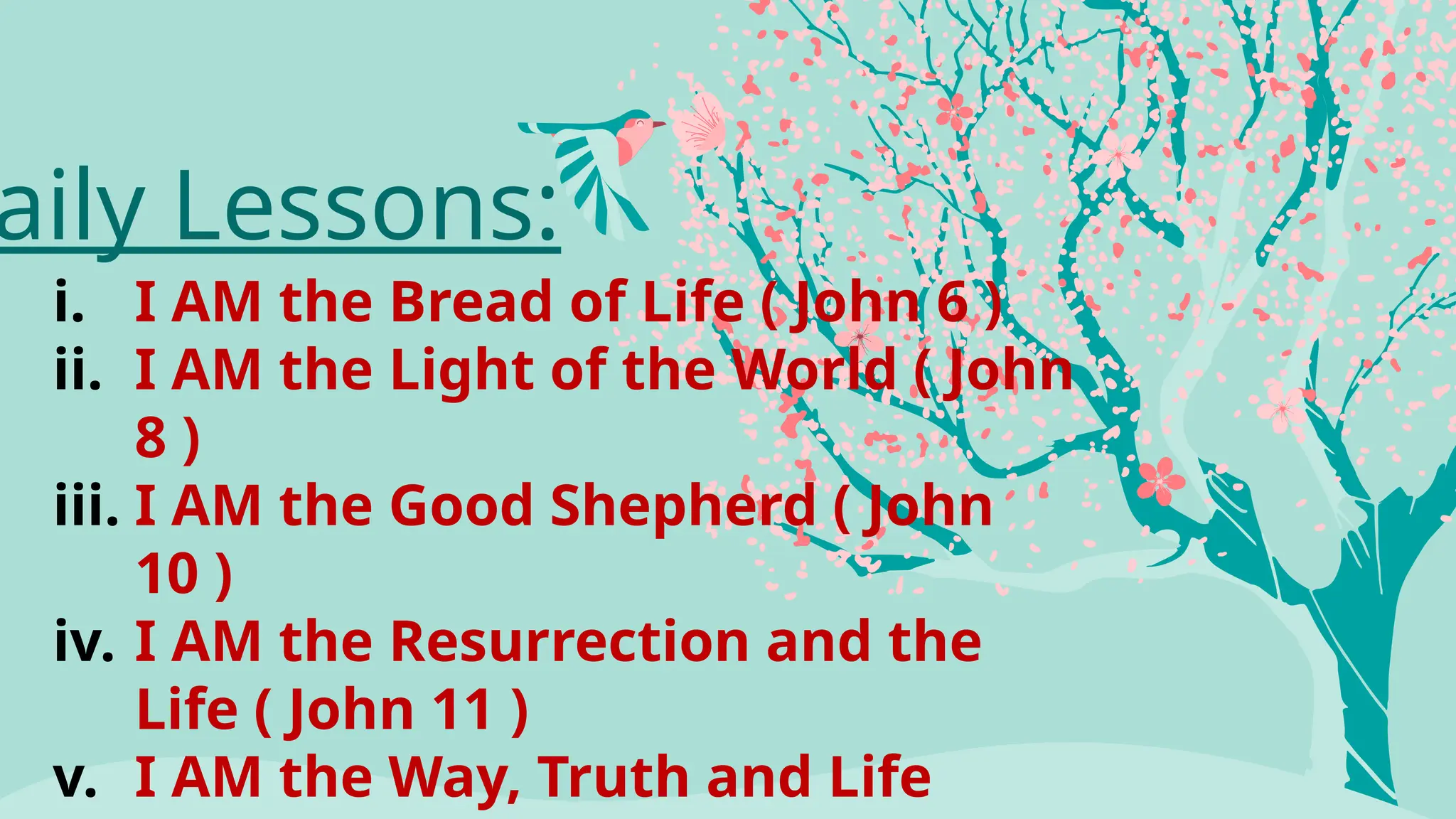 I AM STATEMENTS OF CHRIST PowerPoint presentation | PPTX