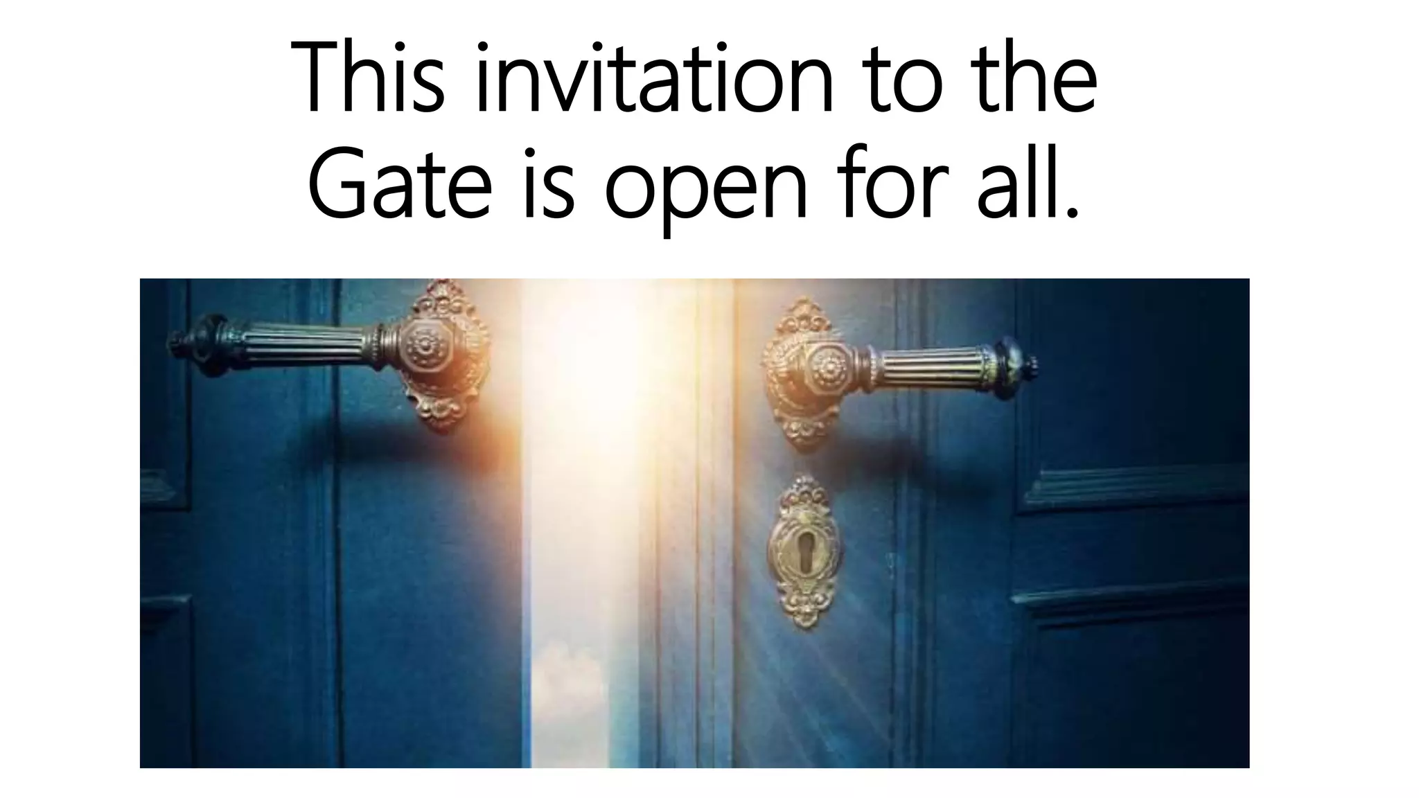 I am the gate | PPTX