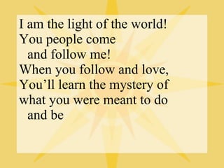 I am the light of the world | PPS