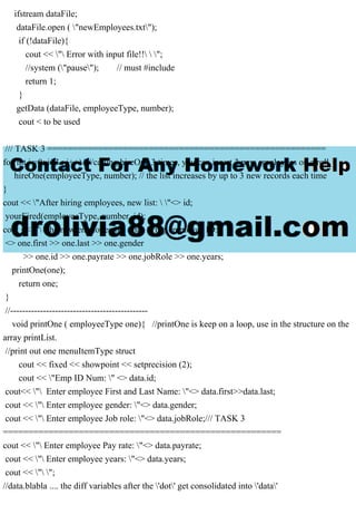 I am trying to change this code from STRUCTS to CLASSES, the members.pdf