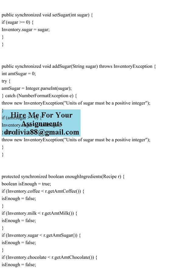I Am Trying To Cover The Protected Synchronized Boolean Enoughingredpdf