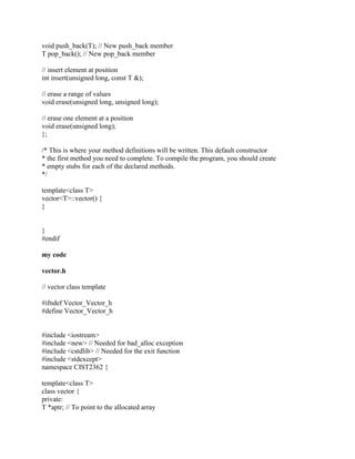 I am trying to fill out a program where the method definitions will b.docx