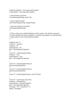 I am trying to fill out a program where the method definitions will b.docx