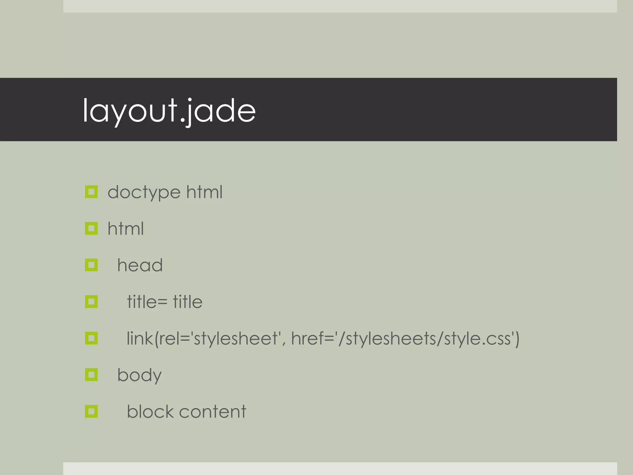 Express Web Application Framework | PPT