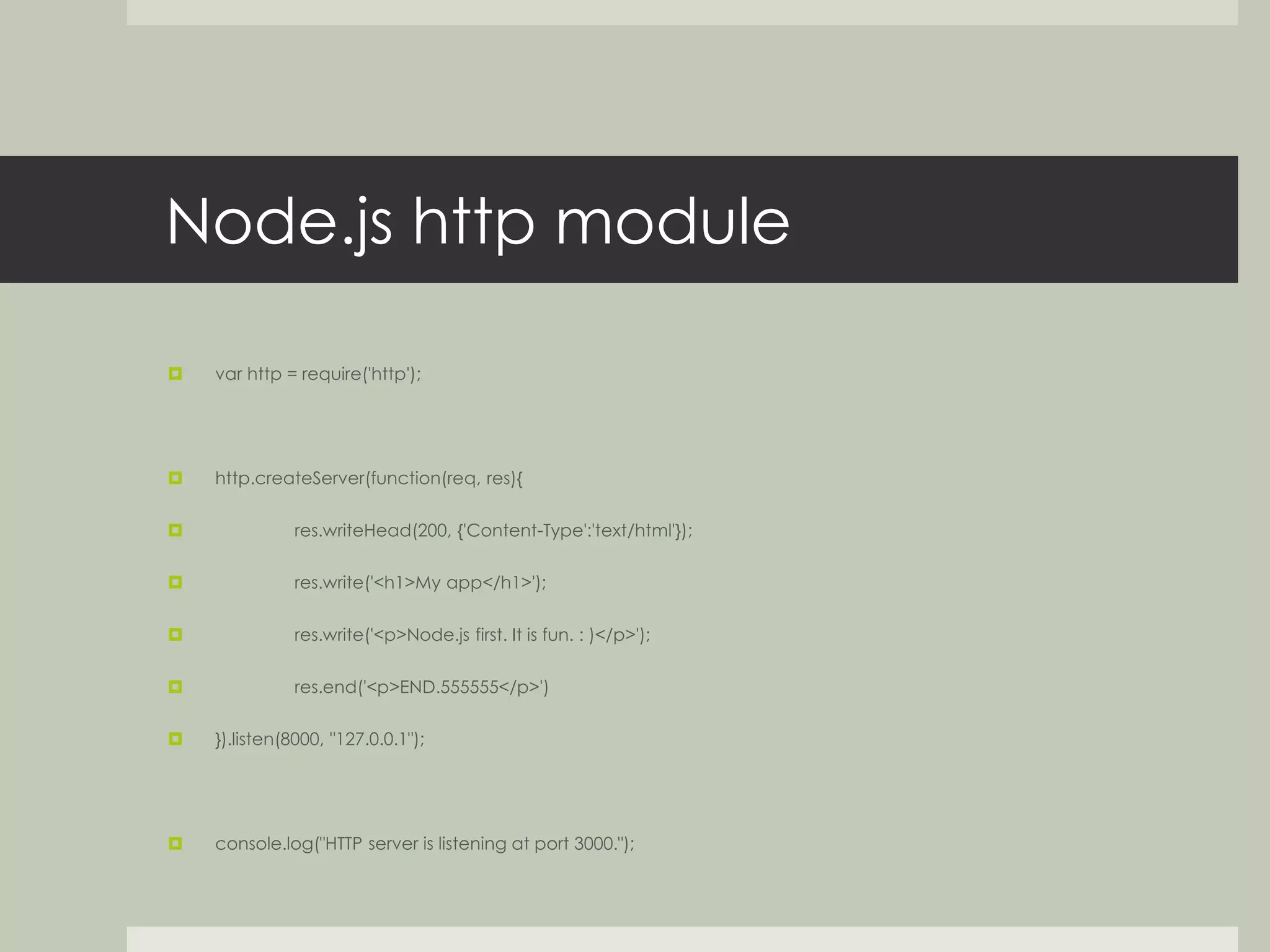 Express Web Application Framework | PPT