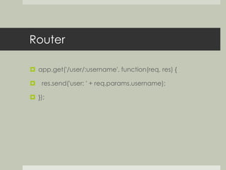 Express Web Application Framework | PPT