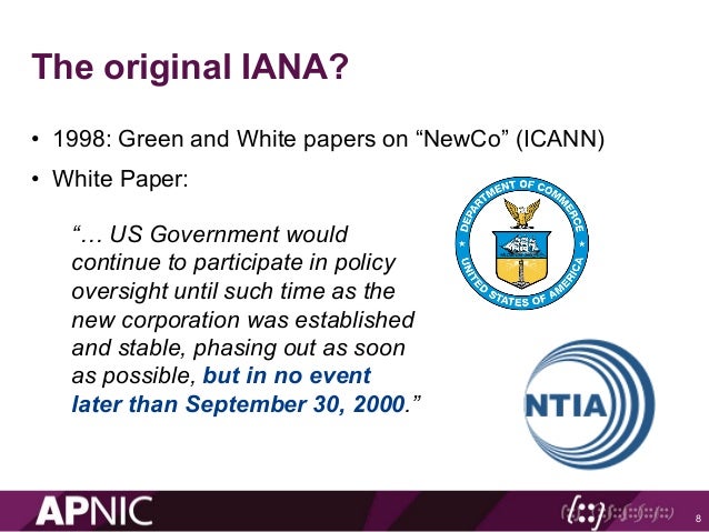 IANA Transition Update